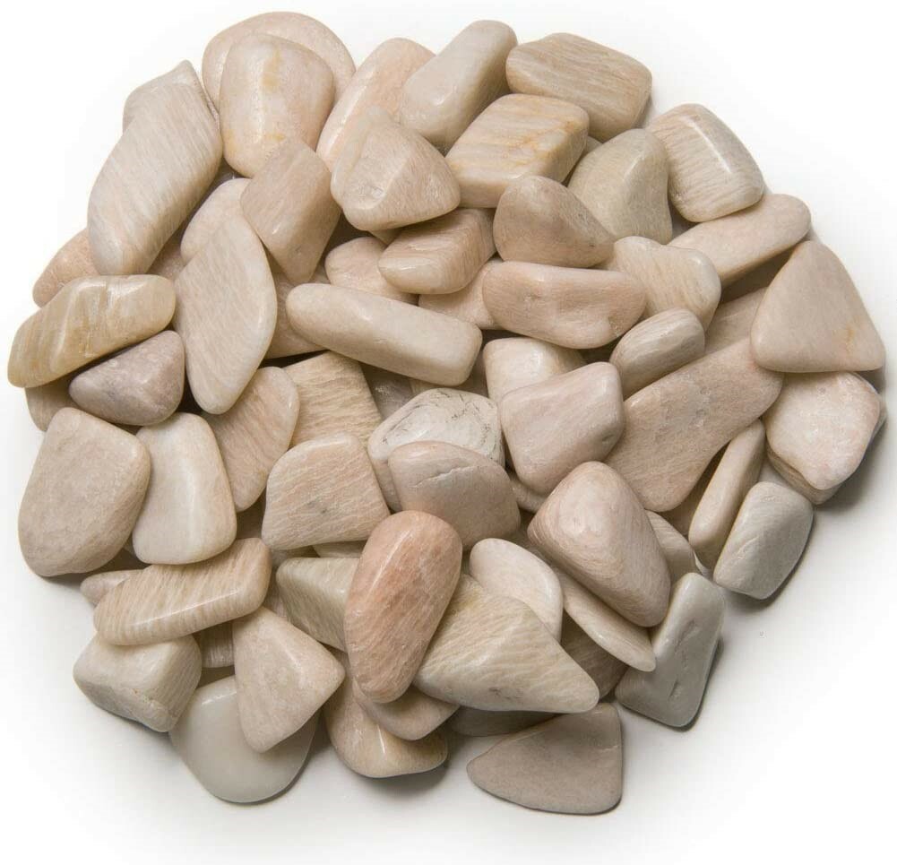 2 lb Feldspar Tumbled Stones - Grade 1 - XSmall - Craft Rocks Reiki ...