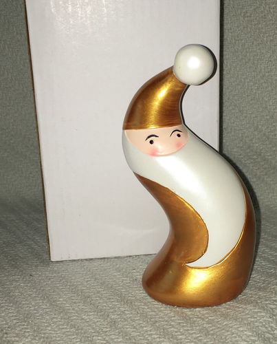 Whimsical, Wavy Standing 5” Tall Santa Clause Figure Christmas Decor ...