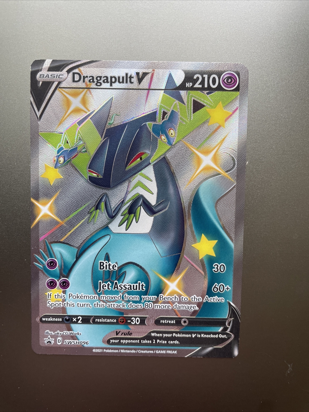 Pokémon TCG Dragapult V SWSH Black Star Promos SWSH096 Regular Promo | eBay