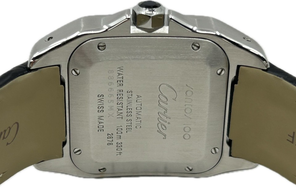 Cartier Santos 100 W20126X8 2878 Silver Automatic Unisex Watch ...
