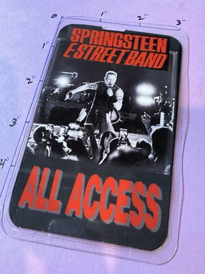 Bruce Springsteen Commemorative 2024 Tour, Backstage Pass/Laminate | eBay