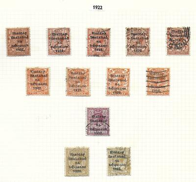 Ireland stamps 1922 collection of 12 stamps CANC VF HIGH VALUE! | eBay