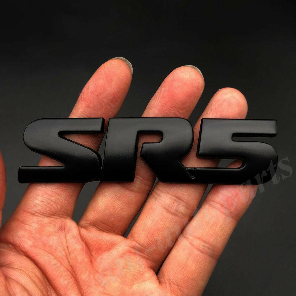 2pcs Metal Black ' SR5 ' Letter Emblem Car Rear Trunk Fender Badge ...