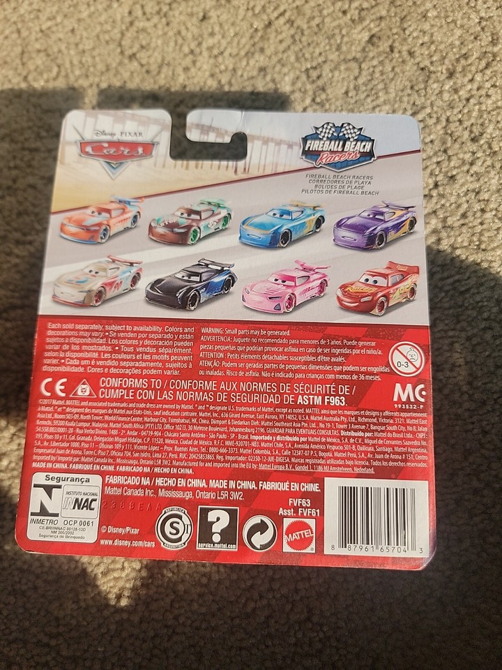 Disney Pixar Cars Fireball Beach Racers Chase Racelott 24 Nex-Gen ...