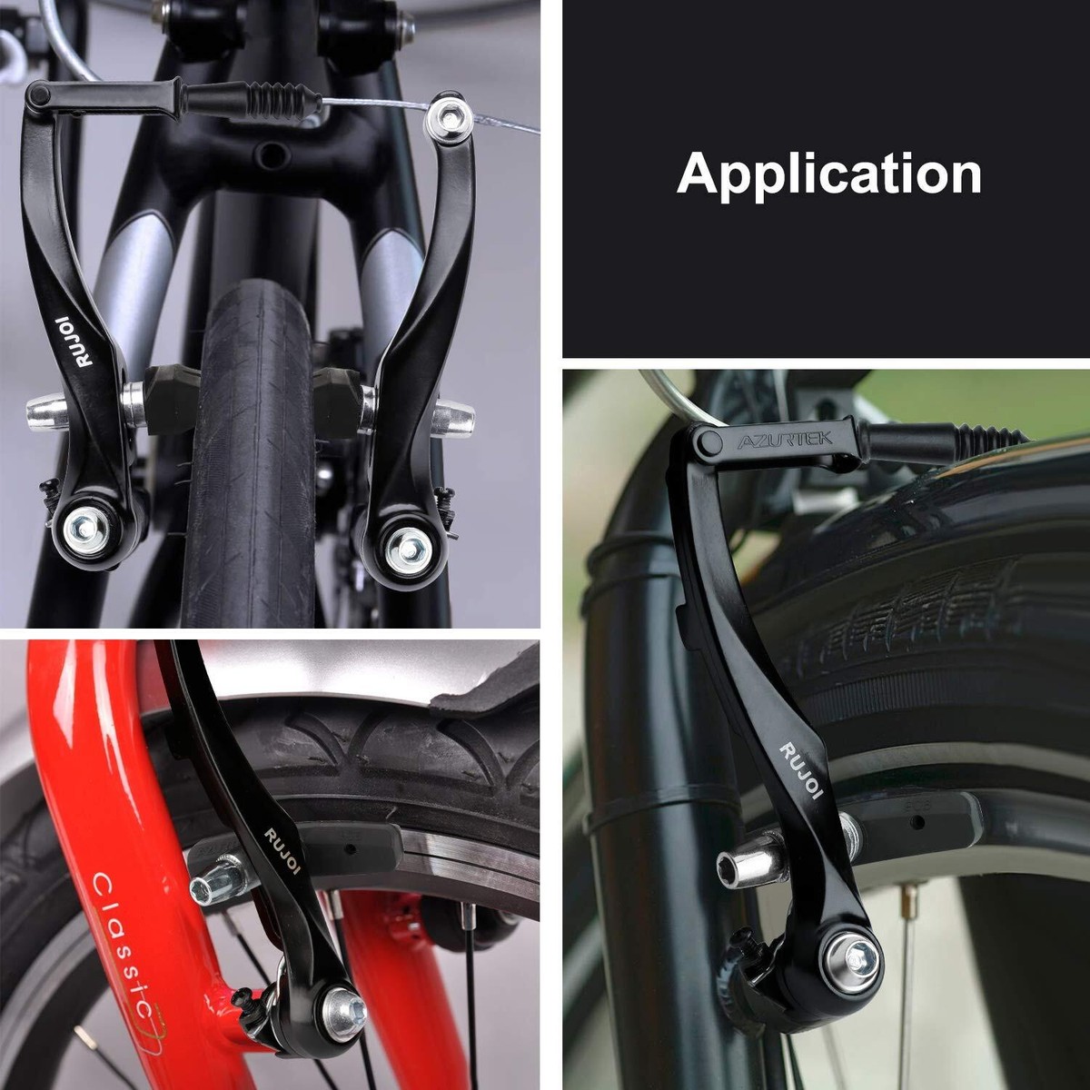 Road Bike Brakes FOMTOR Bike C Brake Caliper Set - Aluminum Alloy Side ...