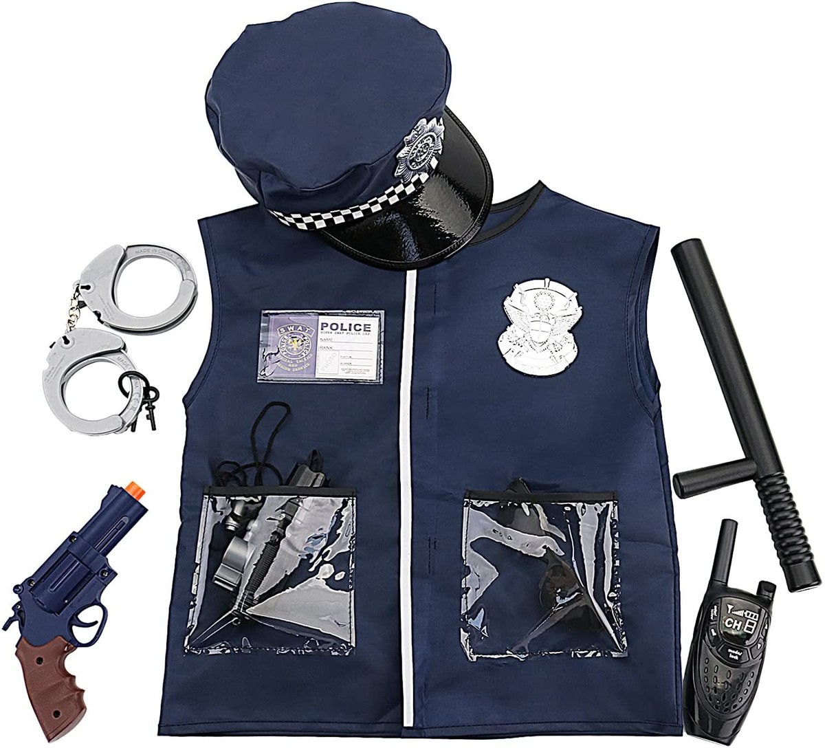 Police Costume Kids Kids Police Costume Set - Complete SWAT Role Play ...