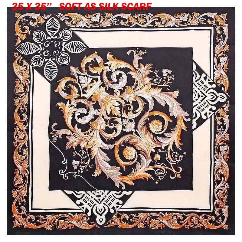 Women's Scarf Silk felling Square Head Scarfs 35"*35"(120 Styles) SHIP ...