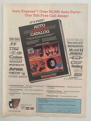 Auto Express Catalog 92,000 Auto Parts Vintage 1984 Print Ad | eBay