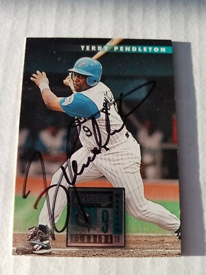 Terry Pendleton 1996 Donruss Authentic Signed Autograph Auto Card ...
