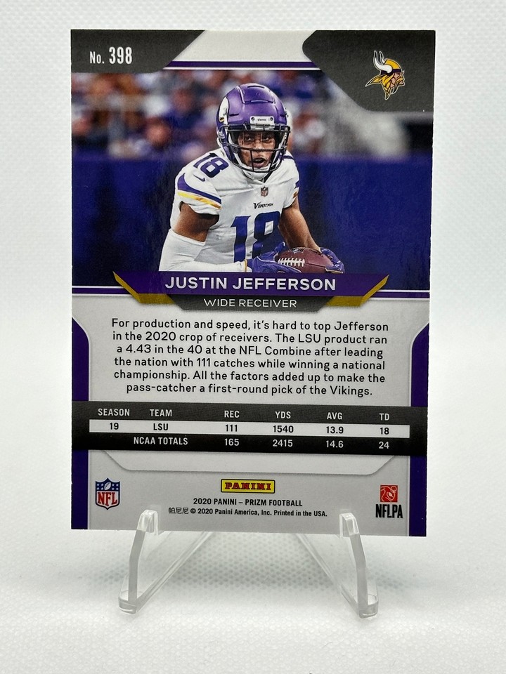2020 Panini Prizm #398 Justin Jefferson (RC) | eBay