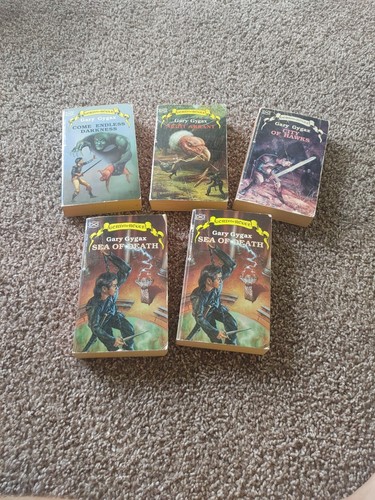 Gary Gygax GORD THE ROGUE Book Lot of 5 Novels VTG 1st Ed 1st Prt 1987/ ...