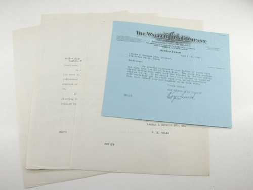 1932 Lamson Goodnow The Walter Tips Co Austin TX Letter Ephemera P908K ...