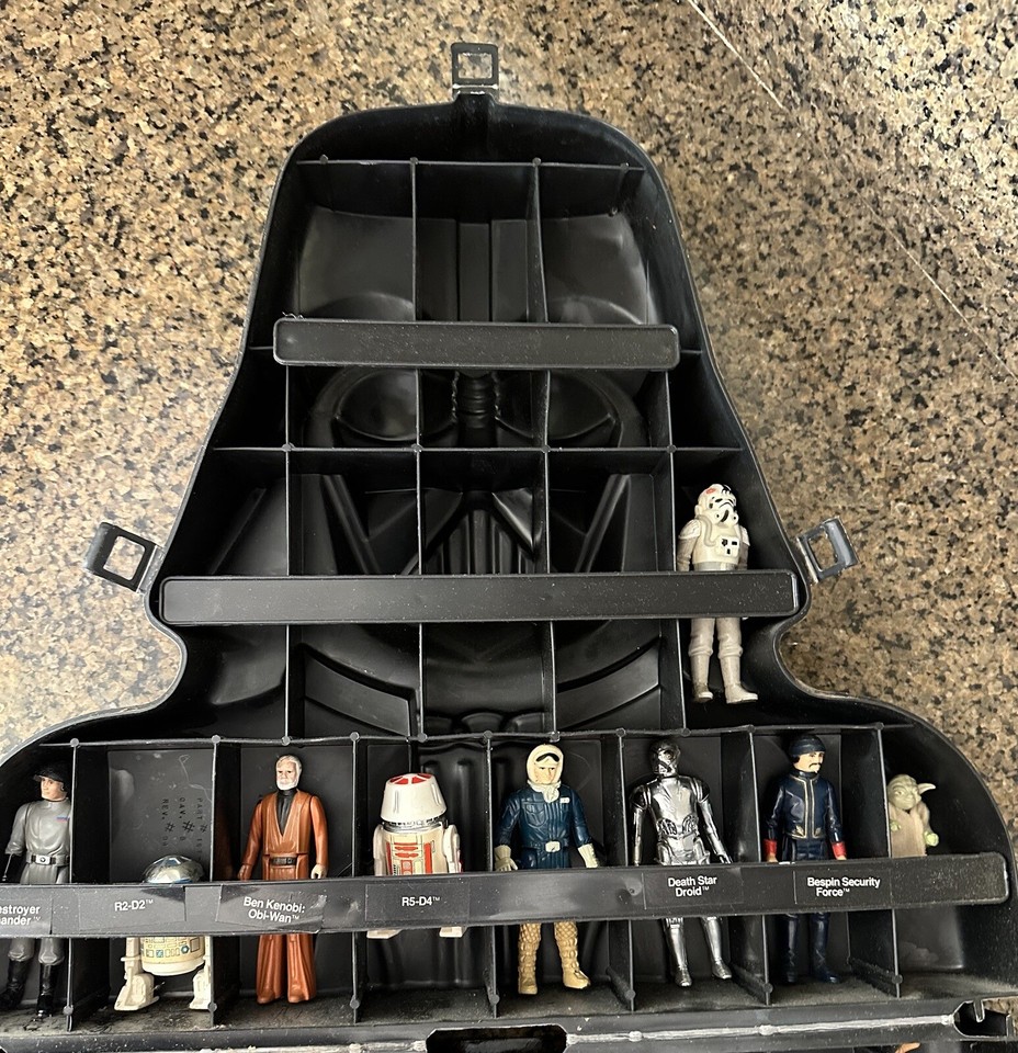 Vintage Kenner STAR WARS Darth Vader Action Figure CARRY CASE with 21 ...