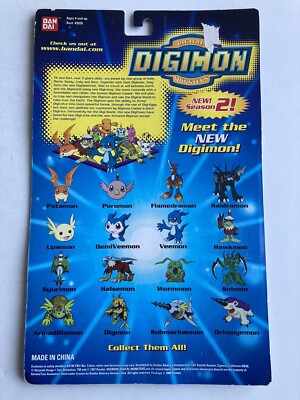 Vintage Bandai Digimon Season 2 Toy Cardboard Packaging | eBay