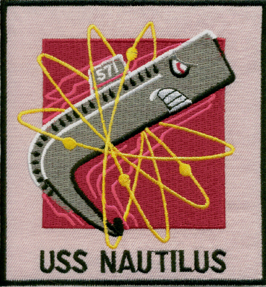 USS NAUTILUS SSN-571 PATCH US NAVY VETERAN PIN UP SUBMARINE SUB Groton ...