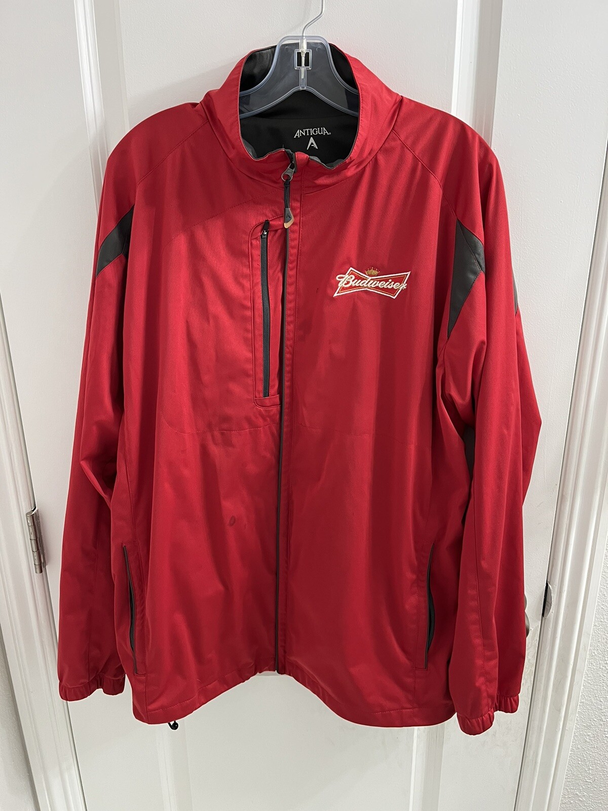 Budweiser Beer Antigua Red Employee Jacket - Men’s XL… - Gem