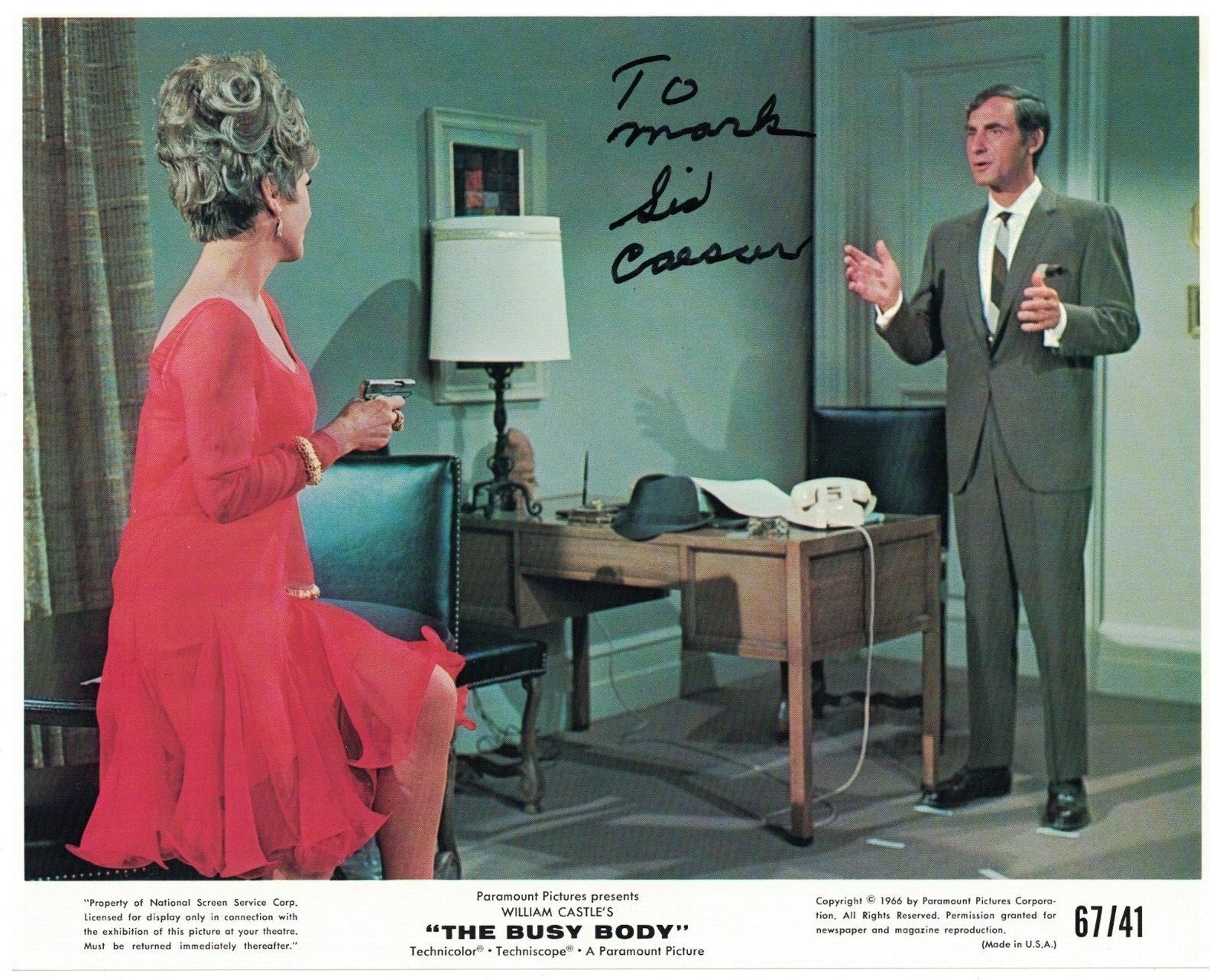 SID CAESAR Signed 8X10 Vintage Still Your Show Of Shows Grease William ...