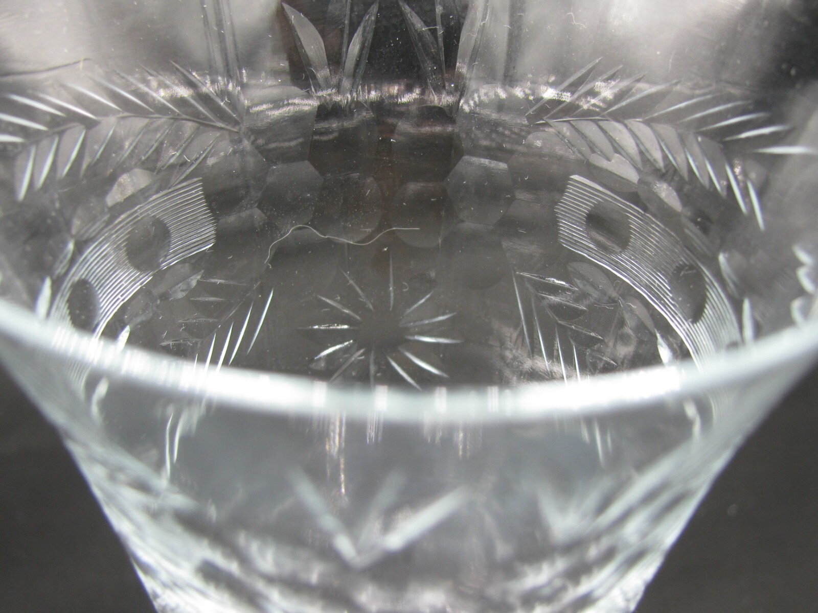 Early Seneca Crystal 190-21 Wheel Cut, Polished & Etched Claret Wine ...