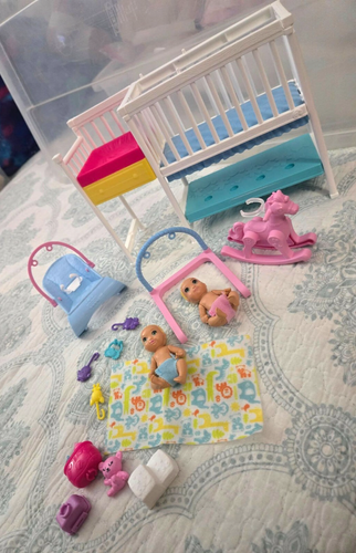 Barbie Skipper Babysitters doll baby nursery twin baby set boy girl ...