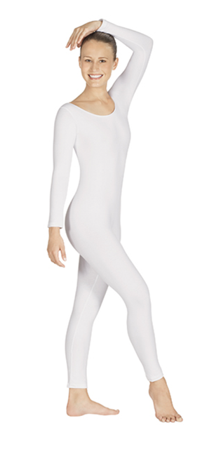 NWT Eurotard White Long Sleeve Unitard Dance Style 10129 Adult Small ...