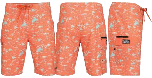 New SALT LIFE Men Tactical Camo All Over Boardshort 34 Coral Live Salty ...