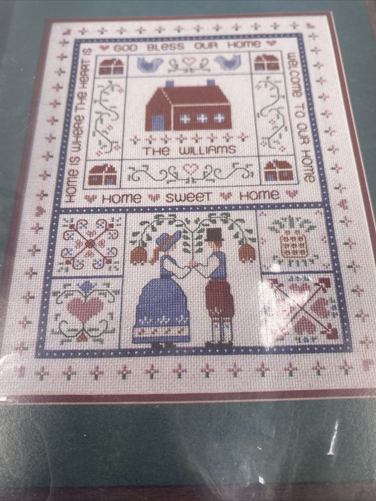 Sunset Home Sweet Home Sampler #2995 Counted Cross Stitch Kit Open ...