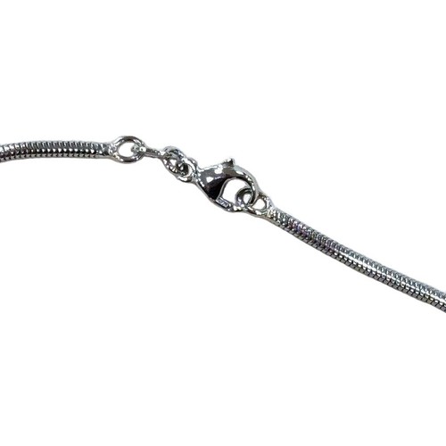 1.6mm Platinum PT950 Round Snake Chain Necklace 16