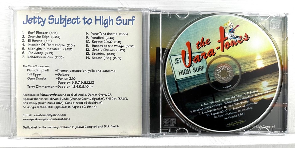 The Vara-Tones - Jetty Subject to High Surf (CD, 1999, VeeTone Records ...