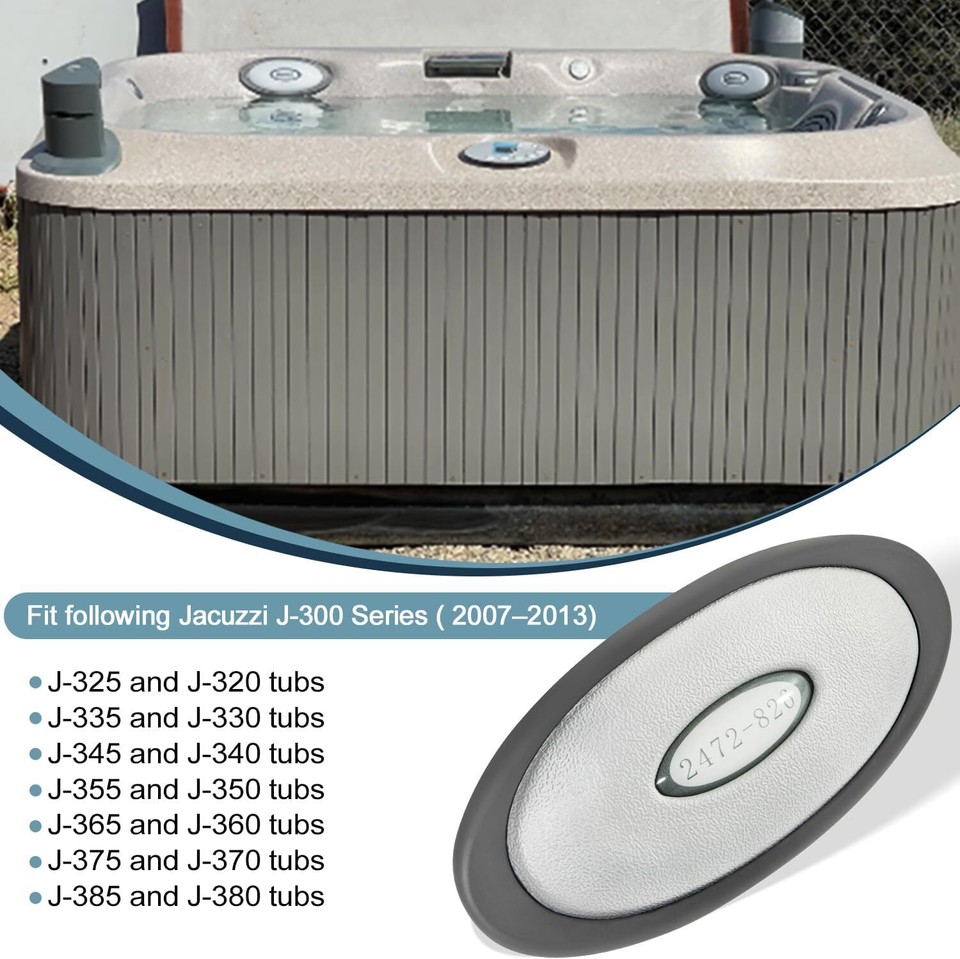 2472-826 for Jacuzzi J-300 Series Hot Tubs Oval Pillow Insert + Back ...