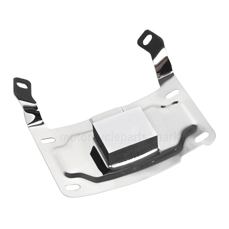 Chrome License Plate Relocation Mount Bracket For Harley Road King ...