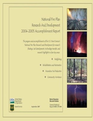 National Fire Plan Research And Development 2004-2005 Accomplishment ...