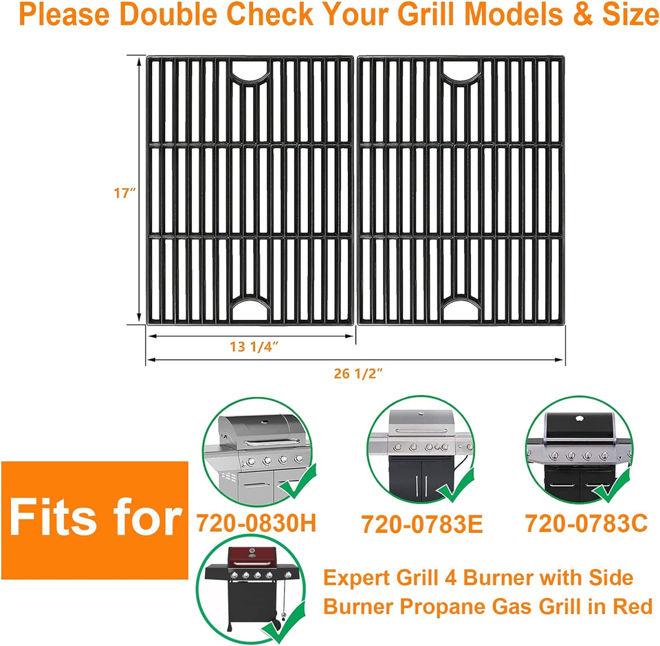 Cooking Grates for Home Depot Nexgrill 4 Burner 720-0830H, 5 Burner 720 ...
