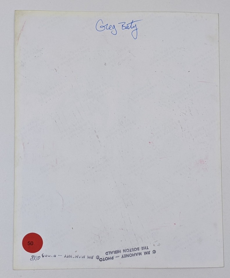 1980s New England Patriots Greg Baty #48 Tight End NFL Vintage Press ...