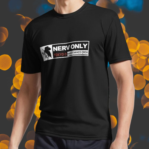 New Shirt Nerv Only Logo Active T-Shirt Funny American Usa Unisex Size ...