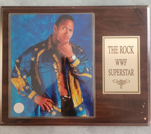 The Rock autographed plaque with COA | eBay