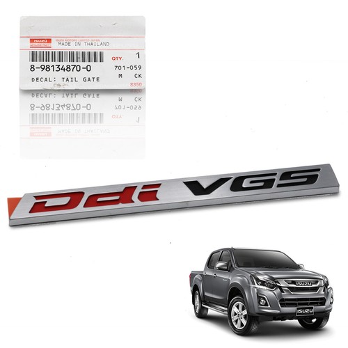 Badge Emblem Logo "Ddi VGS" Genuine For Isuzu D-Max D Max Pickup 2012 ...