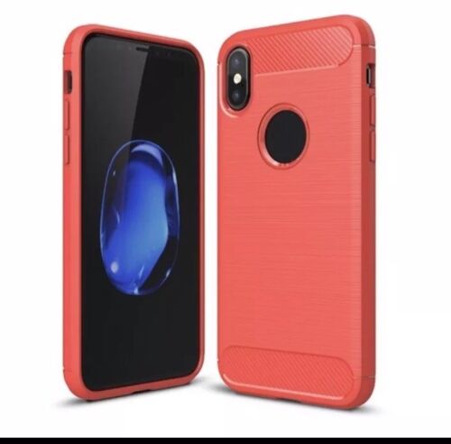 Phone Case Cover For iPhone X Shell Carbon Fiber Brushed Soft Silicone ...