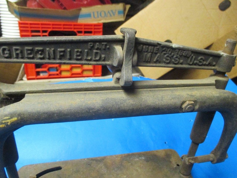 antique bench hacksaw hand machine,1899 by Goodell Pratt Co. | eBay