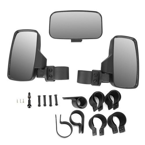 UTV ATV Side Center Rear Wing Mirror Combo Kit For Commander | eBay