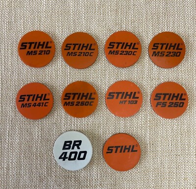 Stihl Model Plates MS 210, MS 230, MS 250C, FS 250, BR 400, HT 103 OEM ...