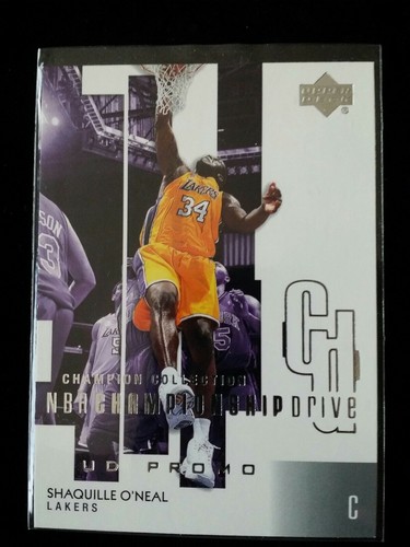 2002 03 Shaquille SHAQ O'Neal UD NBA Championship Drive PROMO #38 RARE ...