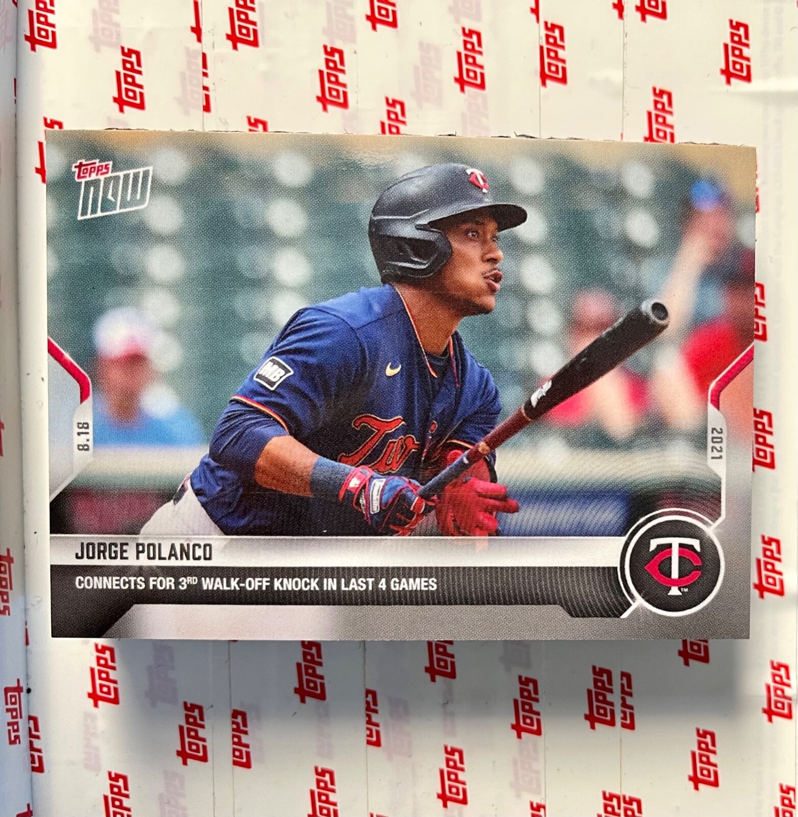 2021 TOPPS NOW # 676 JORGE POLANCO Walk-Off Knock Minnesota Twins | eBay