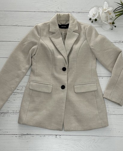 Rrp$250 Vera Moda Womens Size XS Oatmeal Warm Cosy Winter Collared ...