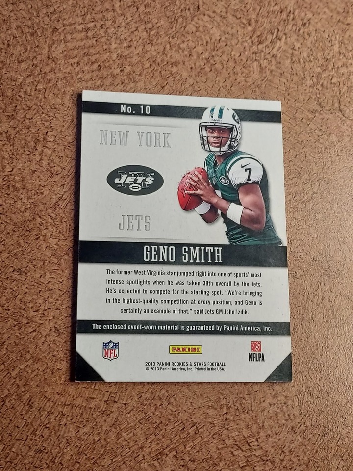 GENO SMITH 2013 ROOKIES AND STARS FRESHMAN ORIENTATION ROOKIE JERSEY ...