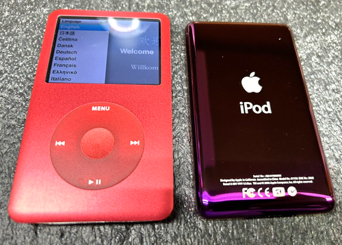 Apple IPOD CLASSIC 6th Generation 80GB - Red - Purple Back mint!! | eBay