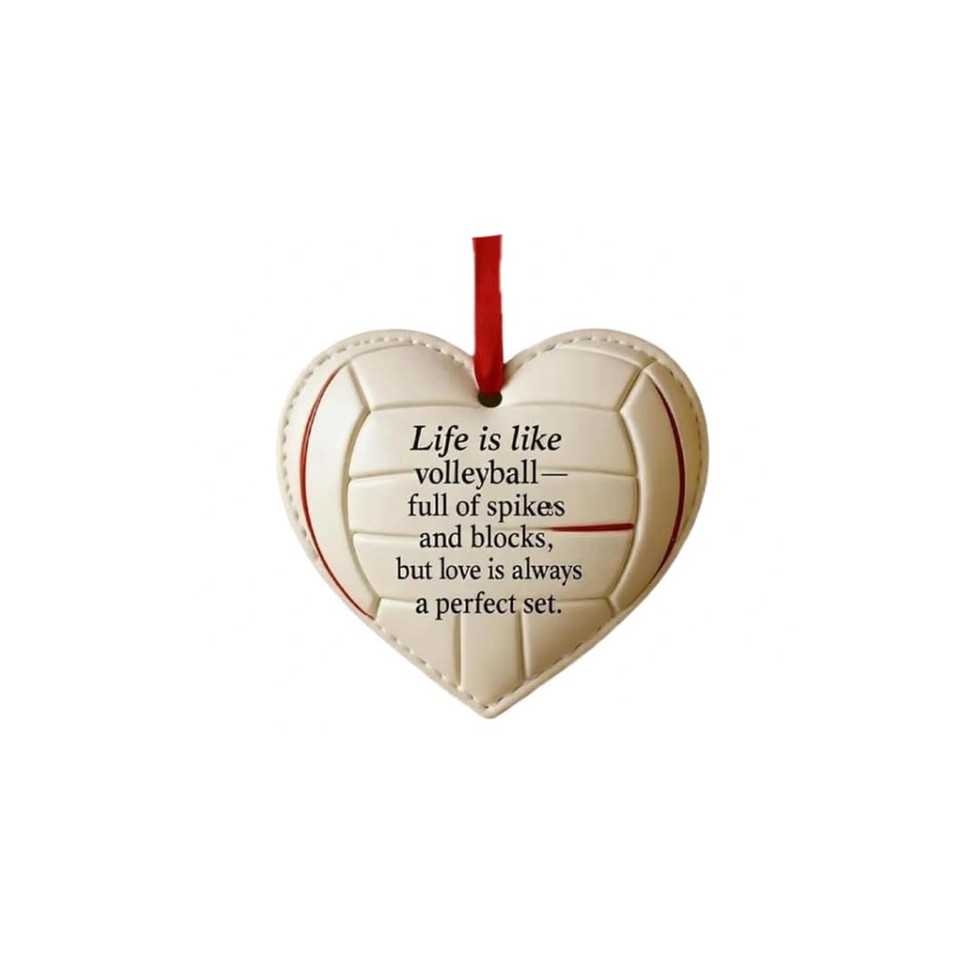 Christmas Acrylic Pocket Hug Heart Pendant Christmas Tree Hanging Heart ...