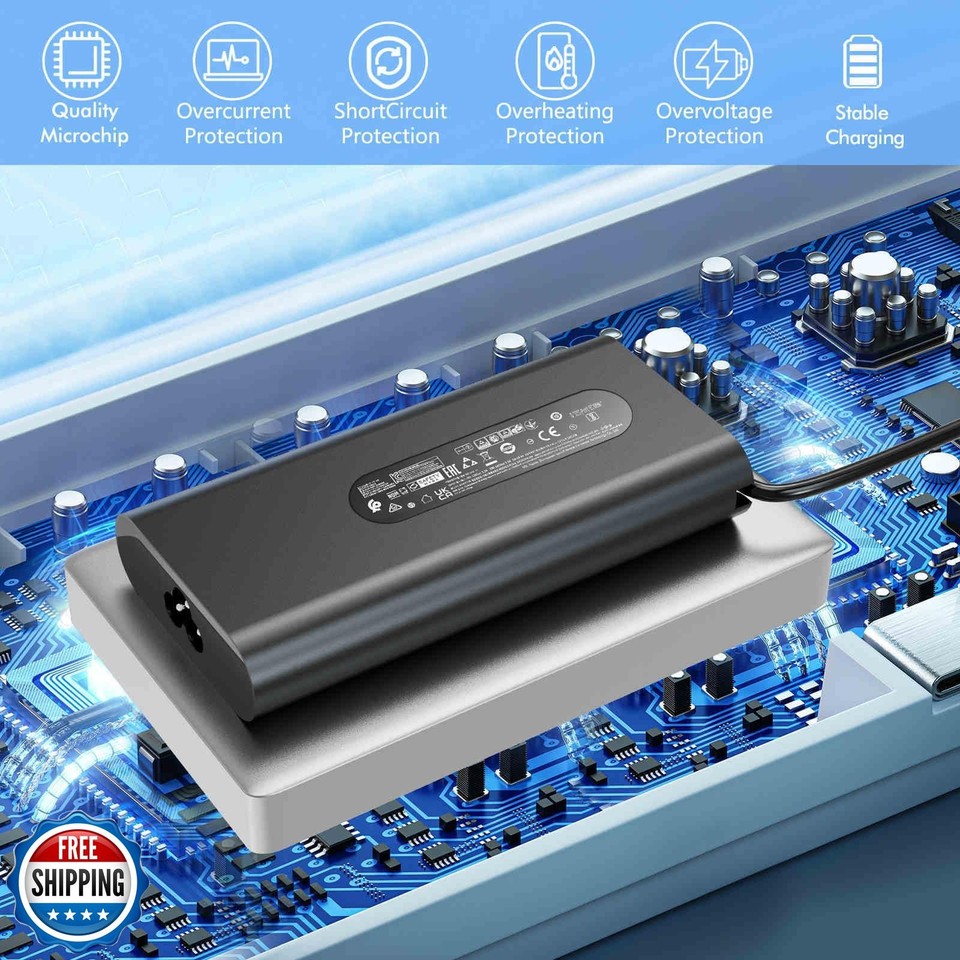 Slim 240W 19.5V 12.31A Adapter Charger for Dell Precision 7670 7680 ...