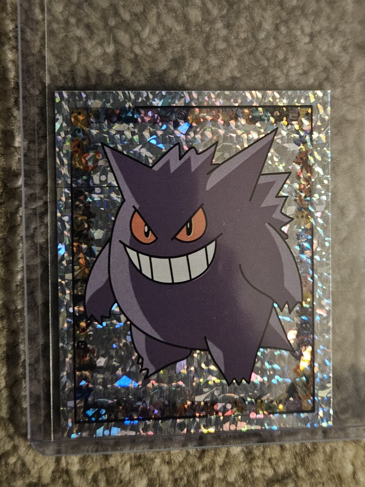 1999 Pokemon Topps Merlin #S15 SPECIAL GLTR HOLO PRISM Sticker Gengar ...