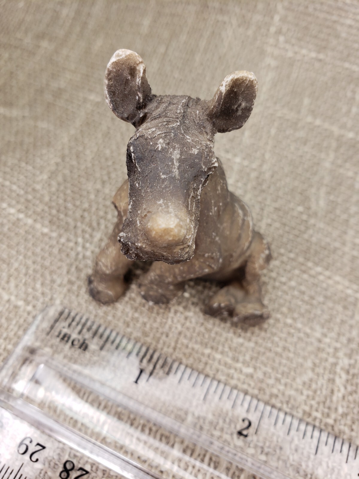 RARE 1990 Stone Critters Baby Rhino UDC United Design Figurine | eBay