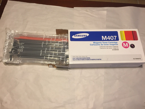 Genuine Samsung M407 / CLT-M407S Magenta Toner Cartridge | eBay